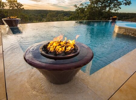 WATER FEATURES/FIRE BOWLS – POOLS & SURFACES DISTRIBUTOR